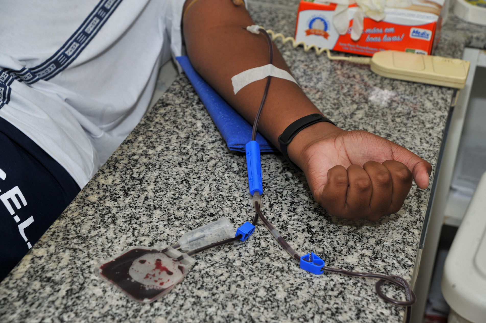 Colsan recebe doação de sangue